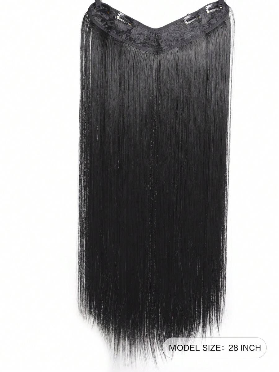 One Piece V-Shaped Hair Extensions,Synthetic Hair Extensions For Long ...