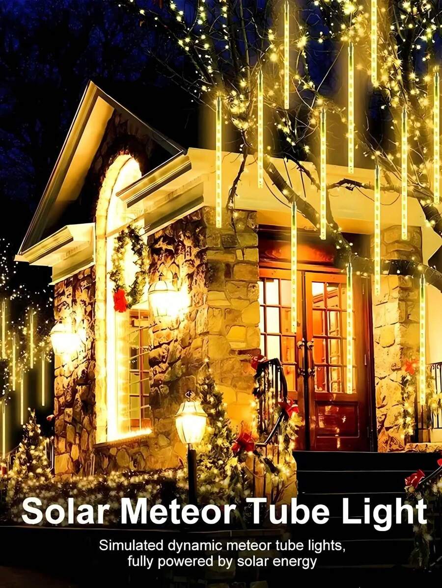 Decorate Your Home With This Meteor Shower Light: 1 Set Of Solar ...