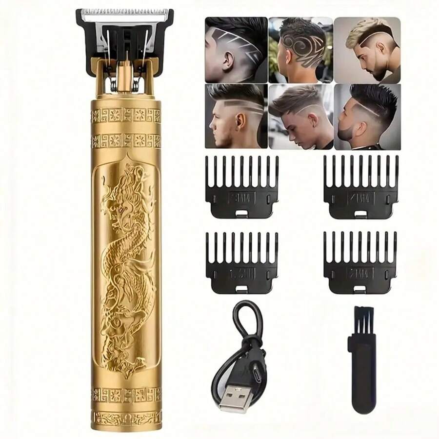Hair Clipper, Cordless Electric Hair Trimmer Rechargeable Beard Trimmer ...
