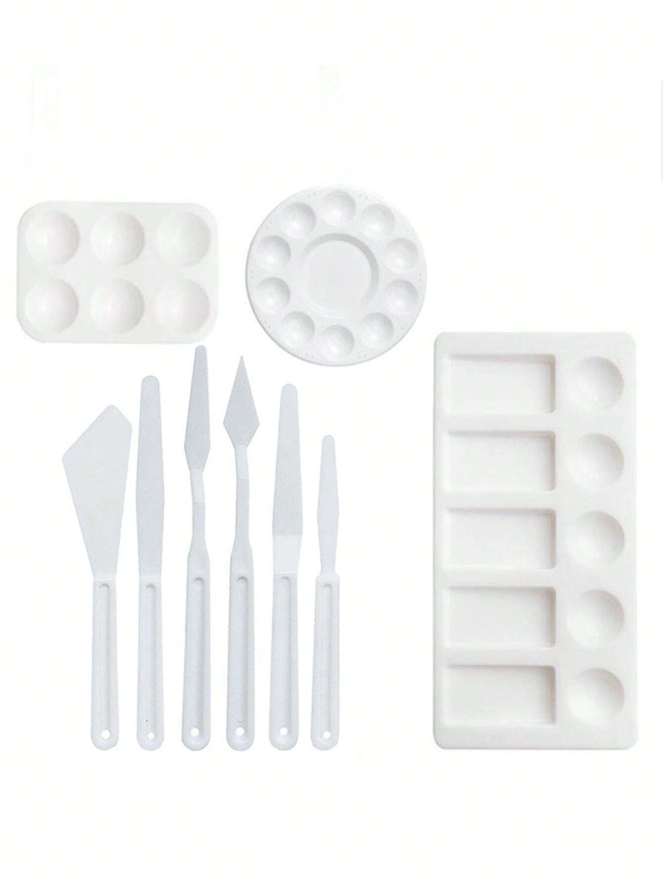 9pcs Plastic Scraper Paint Mixing Tools Set, With Simple & Easy-To ...