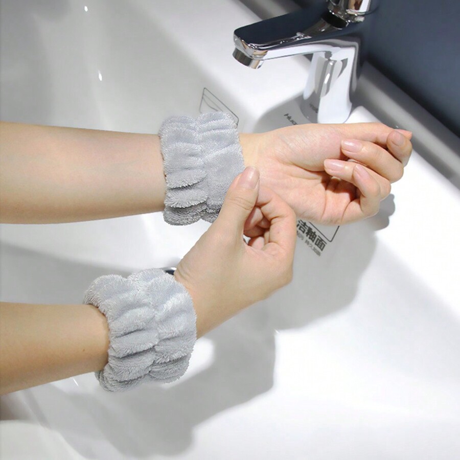 1 Face Washing Headband/2 Face Washing Wrist Straps/3 Set Of ...