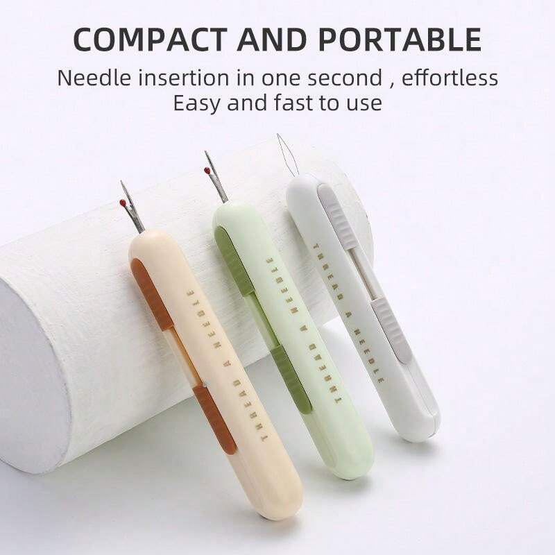Multipurpose Needle Threader & Unpicker Set For Sewing, Suitable For ...