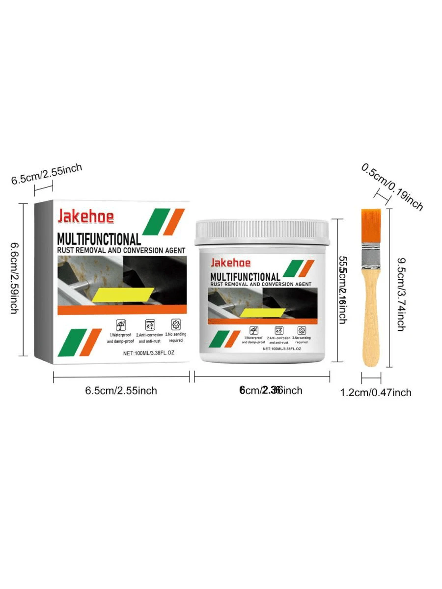 1pc 100ml Rust Removal Conversion Agent Black Primer Metal Repair Color ...