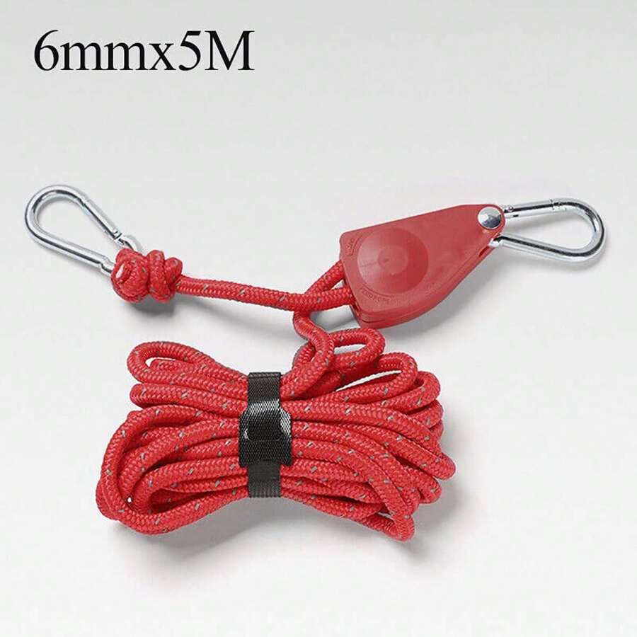 5M Portable Adjustable Fix Camping Rope, High Strength Fast Release ...