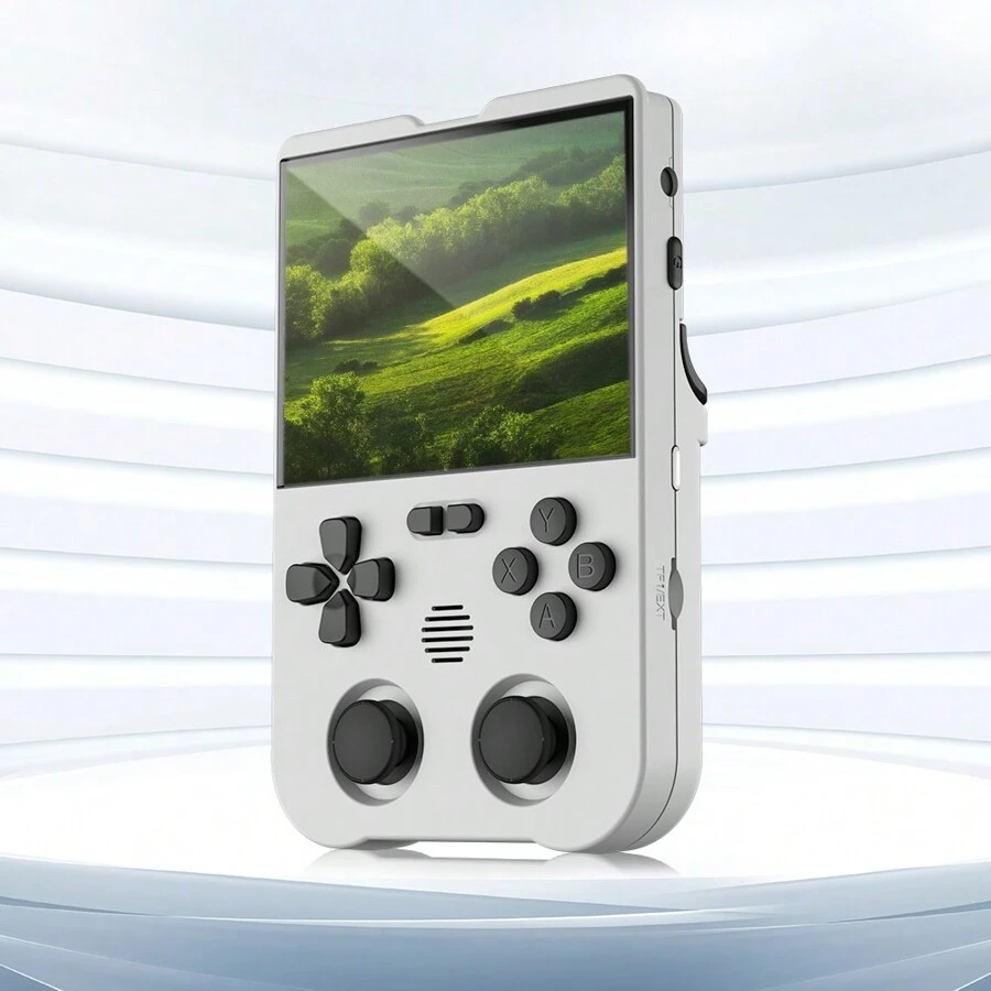 Ampown XU10 White Handheld Game Console 3.5" IPS Screen 3000mAh Battery ...