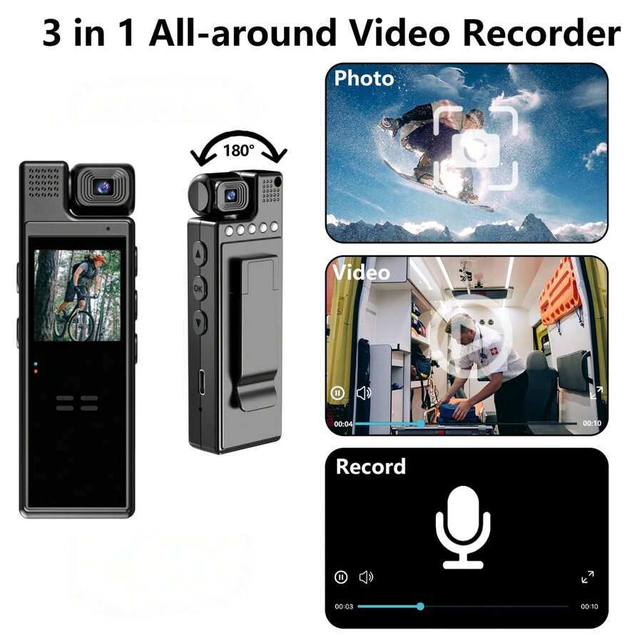 Outdoor Sports Camera & Camcorder Battery Body Camera Riding Meeting ...