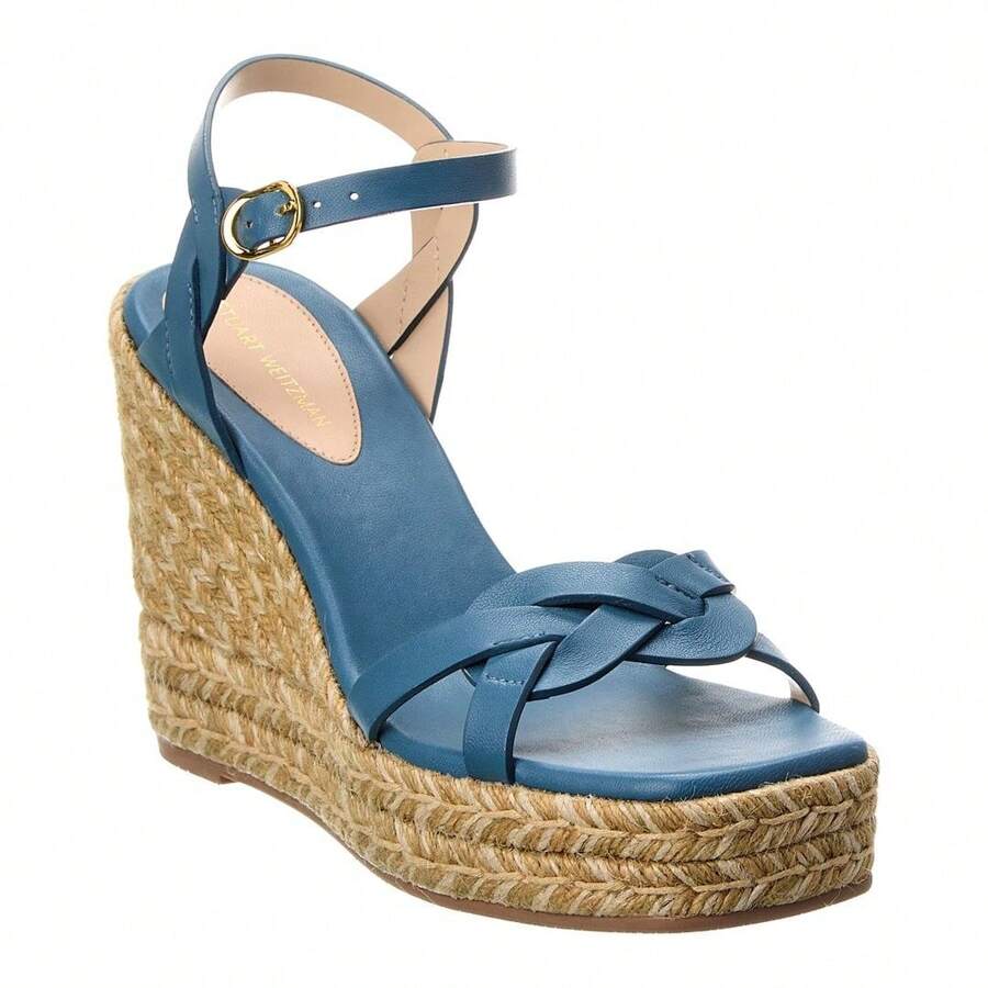 Stuart Weitzman Braida Max Leather Wedge Espadrille | SHEIN USA