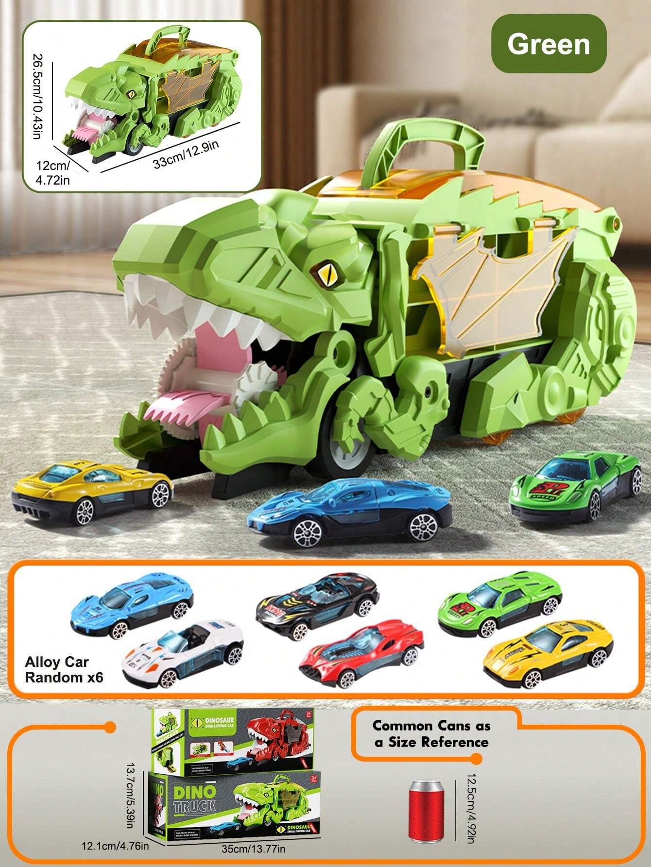 Transforming Dinosaur Devouring Car, Dual Transformation Mode ...