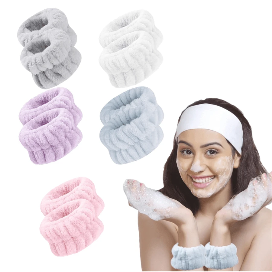 Face Washing Wrist Towel, Ladies Wrist Washing Belt, Microfiber Spa ...