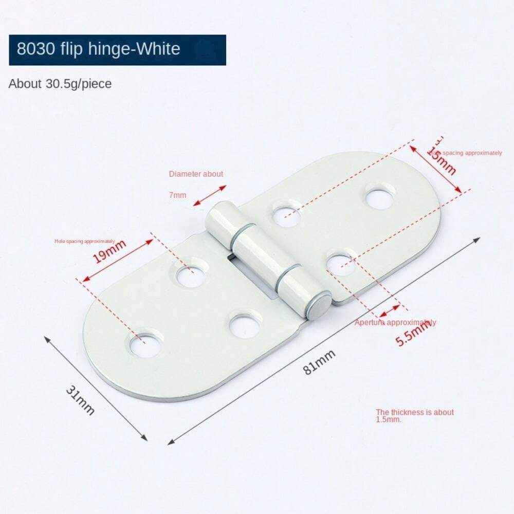 1pc 201 Stainless Steel Flush Hinges 180 Degree Cabinet Hinges Door ...