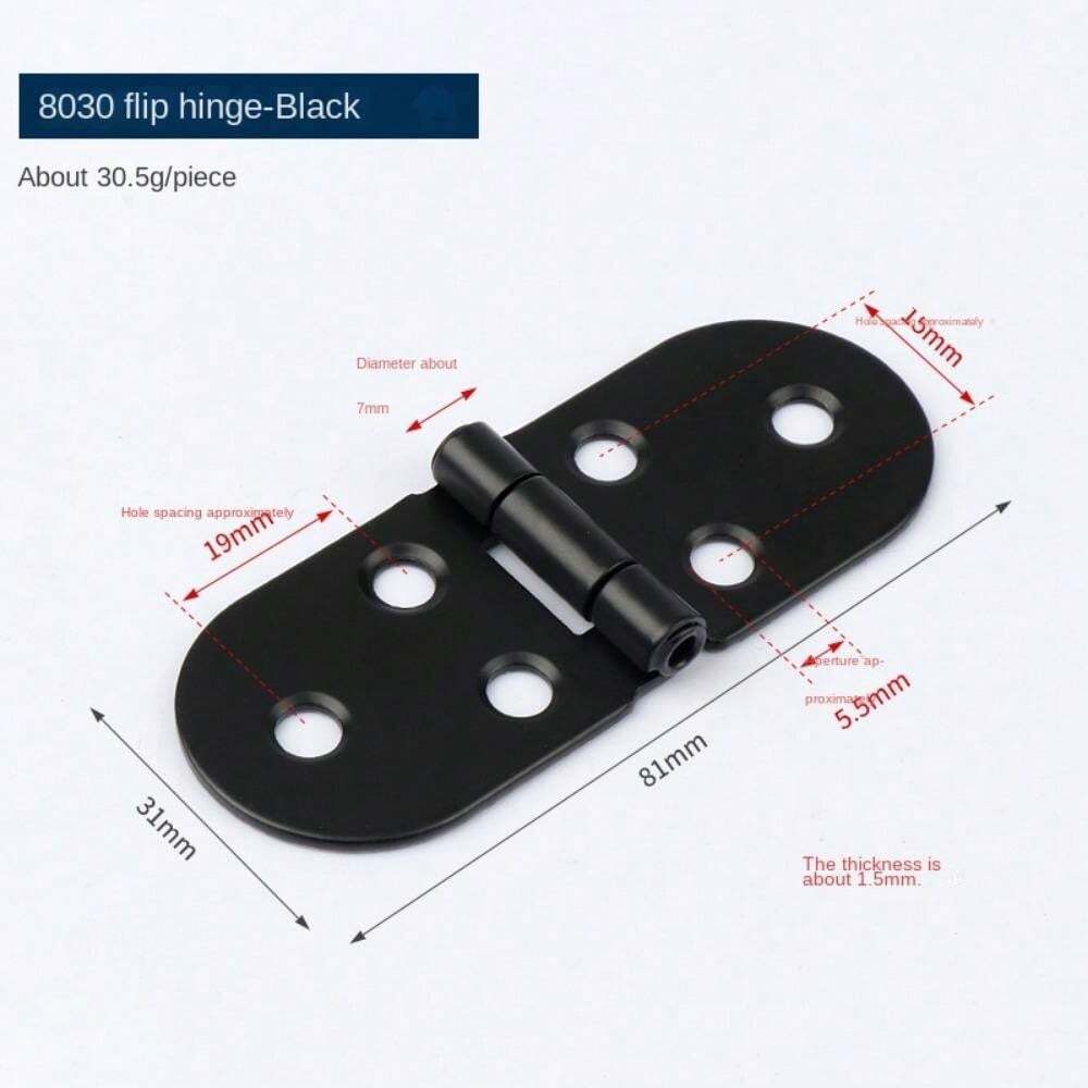 1pc 201 Stainless Steel Flush Hinges 180 Degree Cabinet Hinges Door ...