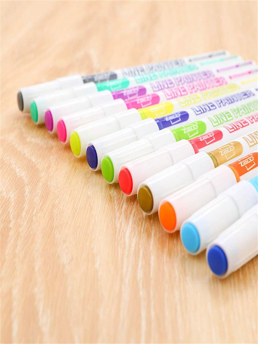 One Piece Set Of Guangna Z500 Silver Border Double Line Pen Outline Pen ...