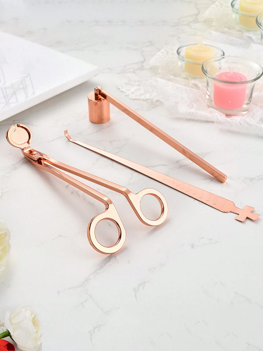 Minimalist Stainless Steel Candle Tool Set Includes Candle Trimmer ...