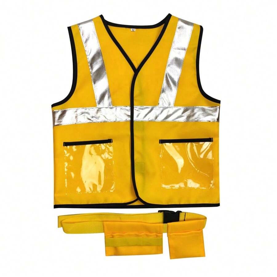 1 Construction Worker Costume And Engineering Dress Up Role Play Set ...