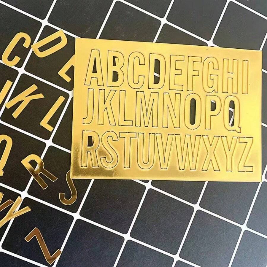 Acrylic Cake Toppers With Letters A To Z, Acrylic Side Cake Insert ...