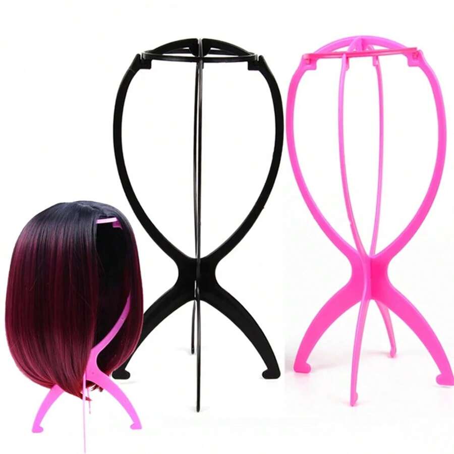 3PCS Rose Wig Stands With 3PCS Combs Portable Wig Holder For Multiple ...