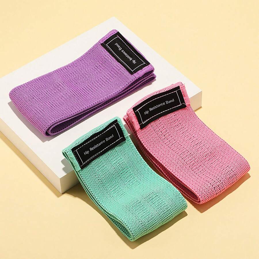 Fabric Resistance Hip Booty Bands Glute Thigh Elastic Workout Bands ...