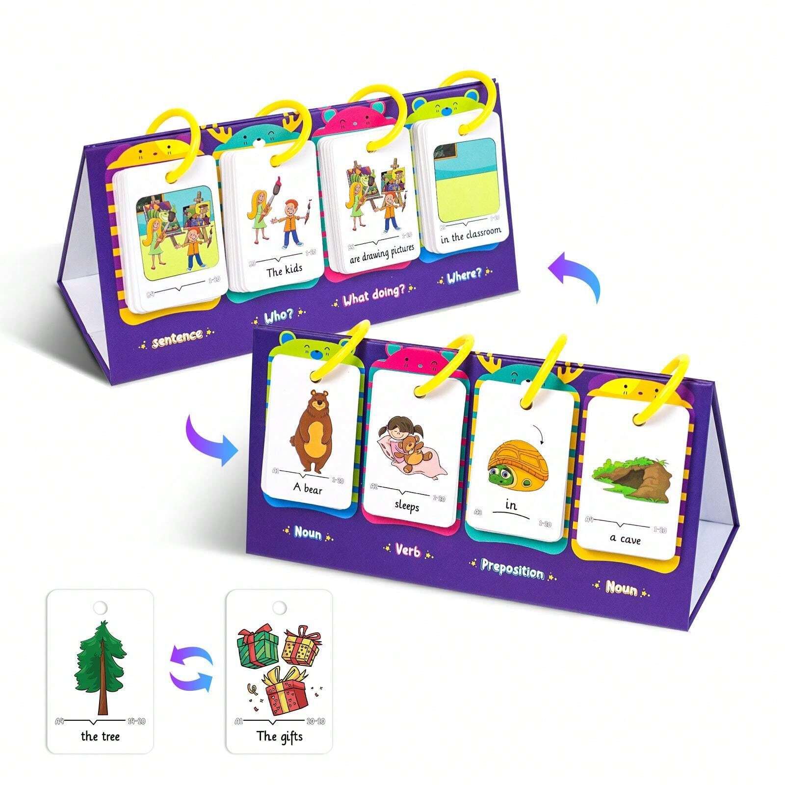 CVC Word Builder & Sentence Building ,Phonics Games Flash Cards For ...
