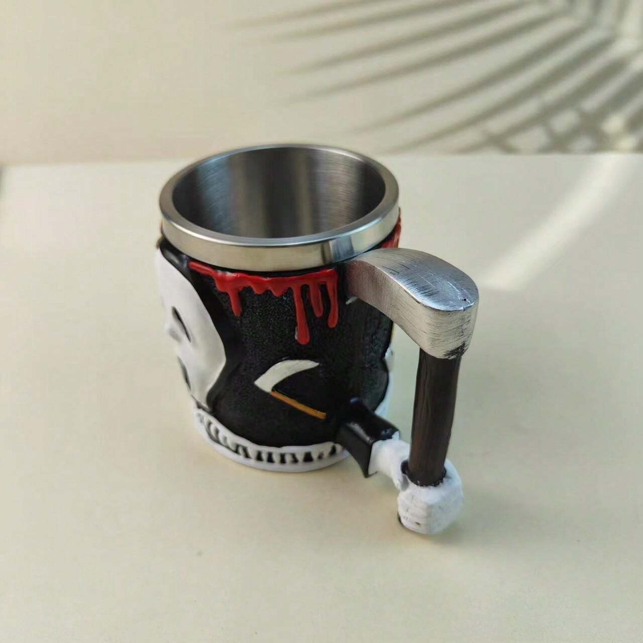 En vintage resin ölmugg Creative Viking Mark Cup Rostfritt stål Liner ...