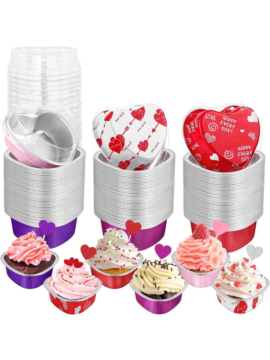 18pcs Oven-Safe Bakery Boxes With Transparent Lids, Silver-Lined ...