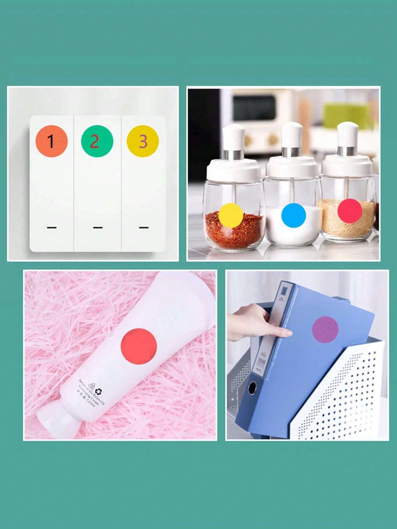 480PCS Colorful Copperplate Self-Adhesive Stickers For Labeling ...