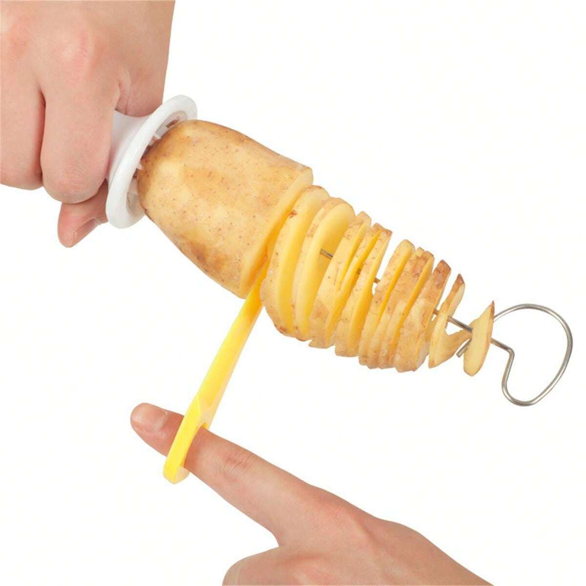 Tornado Potato Slicer, BBQ Twist Potato Chips Cutter, Vegetable Spiral ...