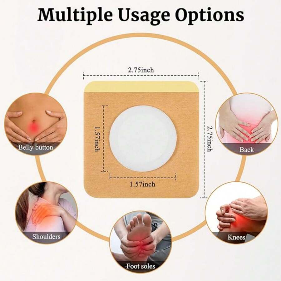 20 Disposable Castor Oil Packaging For Belly Button Patch Organic Self ...