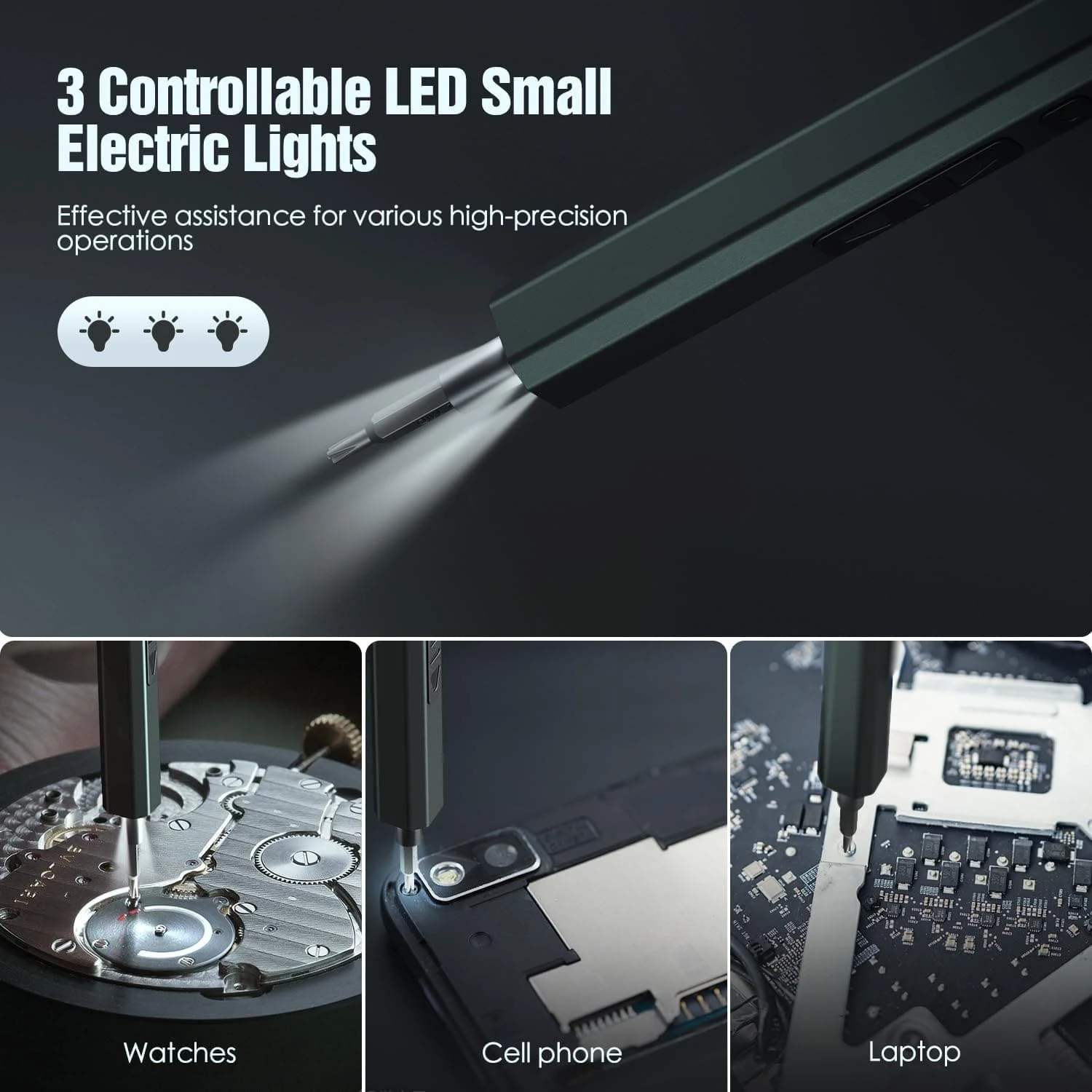 66 In 1 Electric Screwdriver, Power Screwdriver Set With Magnetic Bits, Cordless Precision ...