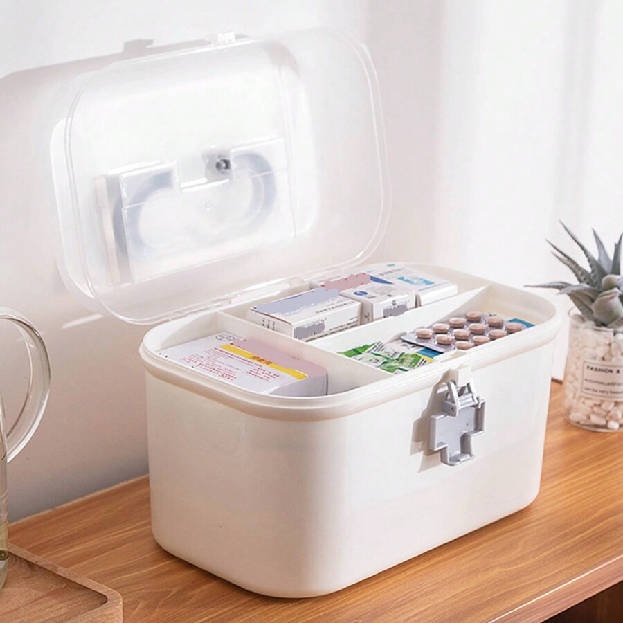 1PC Large-Capacity Medicine Box, First-Aid Medicine Storage Box, Family ...