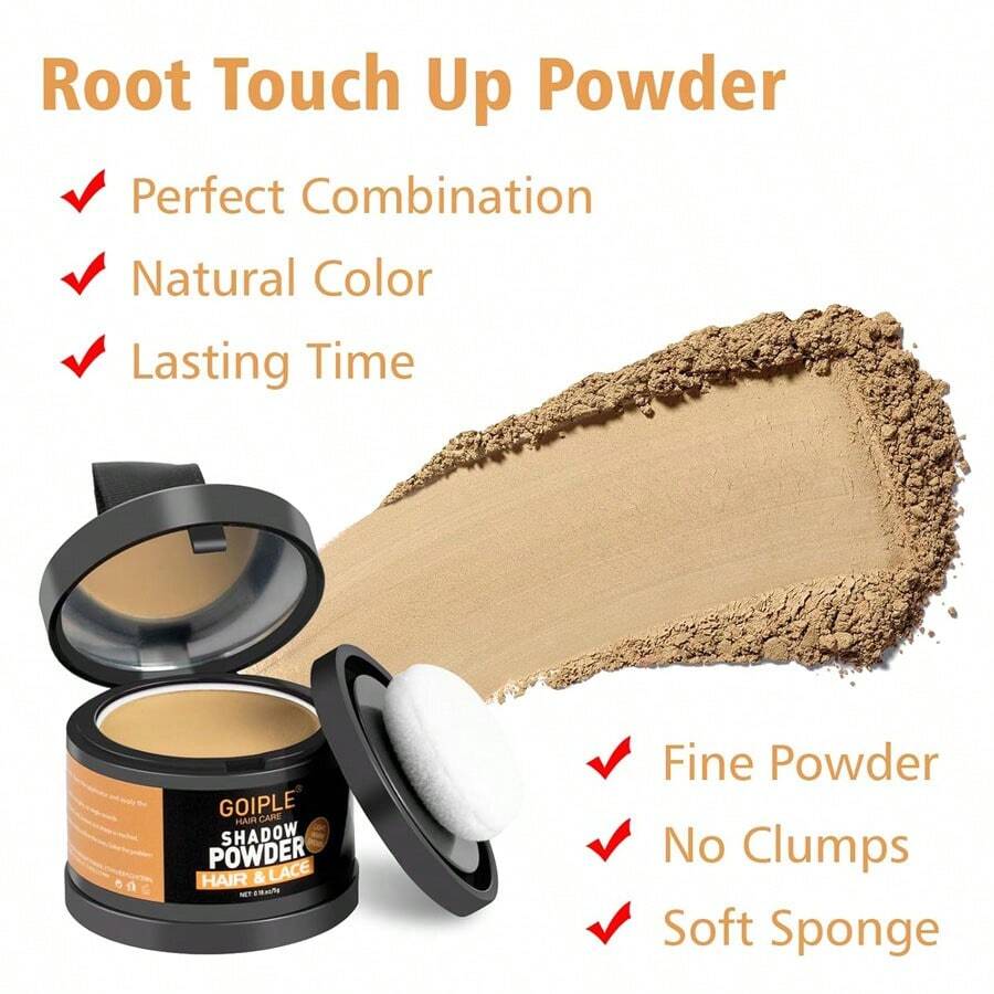 3Pcs Hairline Powder With Brush Set Root Cover Up Powder Waterproof ...