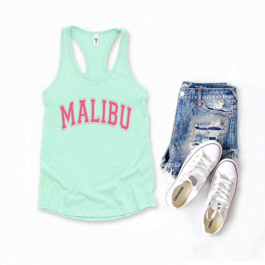 Malibu Bold | Racerback Tank | SHEIN USA