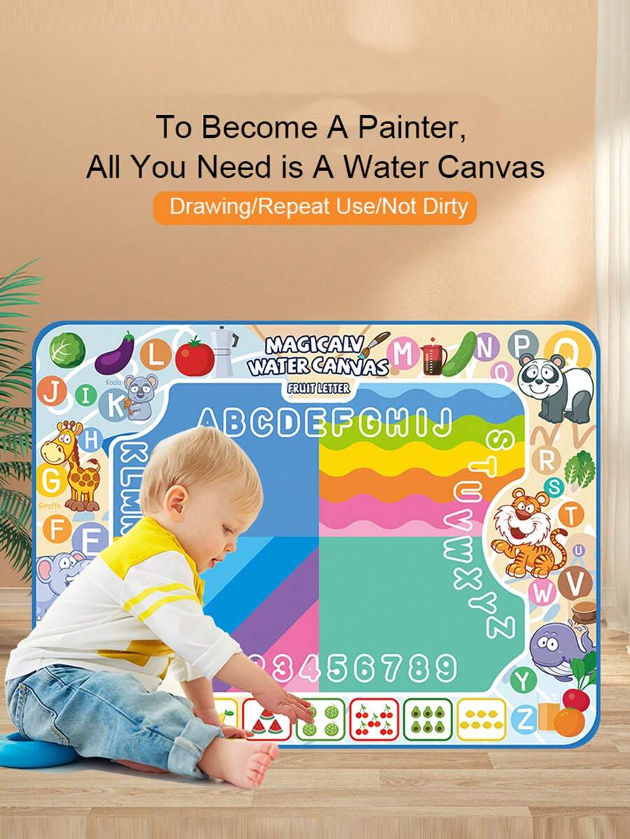 Kids Toy Aquadoodle Mat, Magic Water Drawing Mat Colored Writing Mat ...
