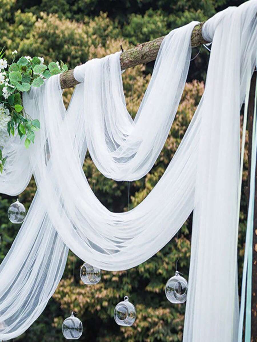 1pc Wedding Arch Draping Fabric,Wedding Arch Tulle Fabric Drapery ...