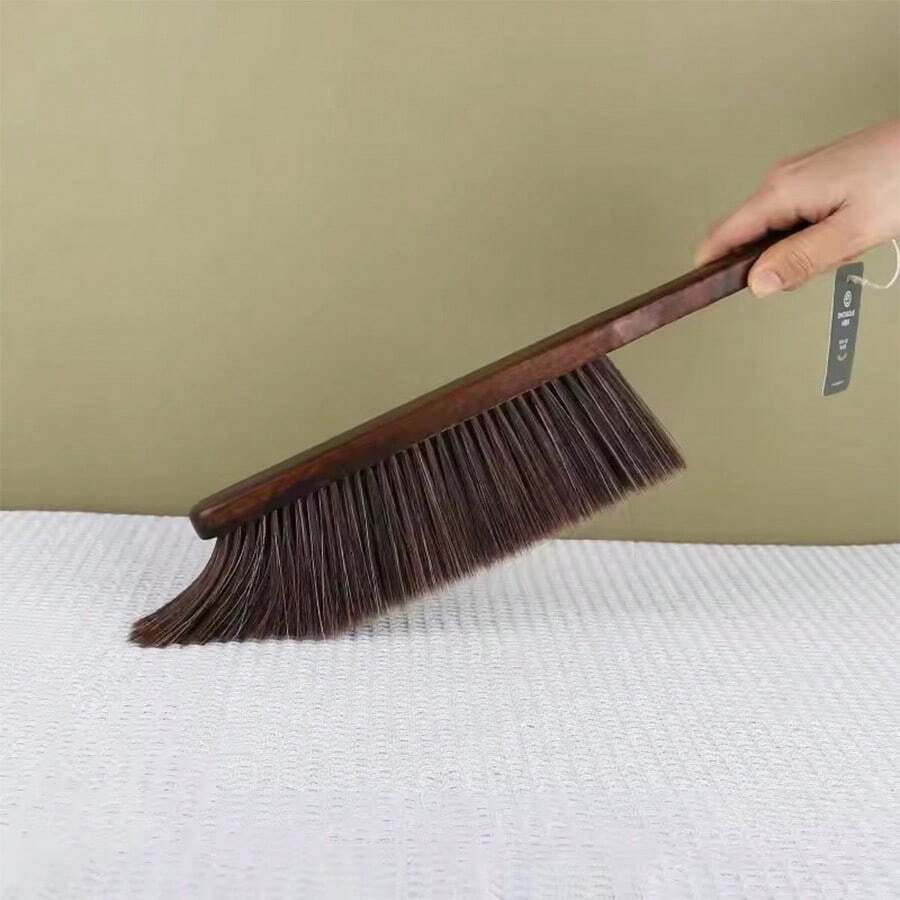 1PC Wooden Long Handle Bed Brush Large Solid Wood Carpet Sweeper Soft ...