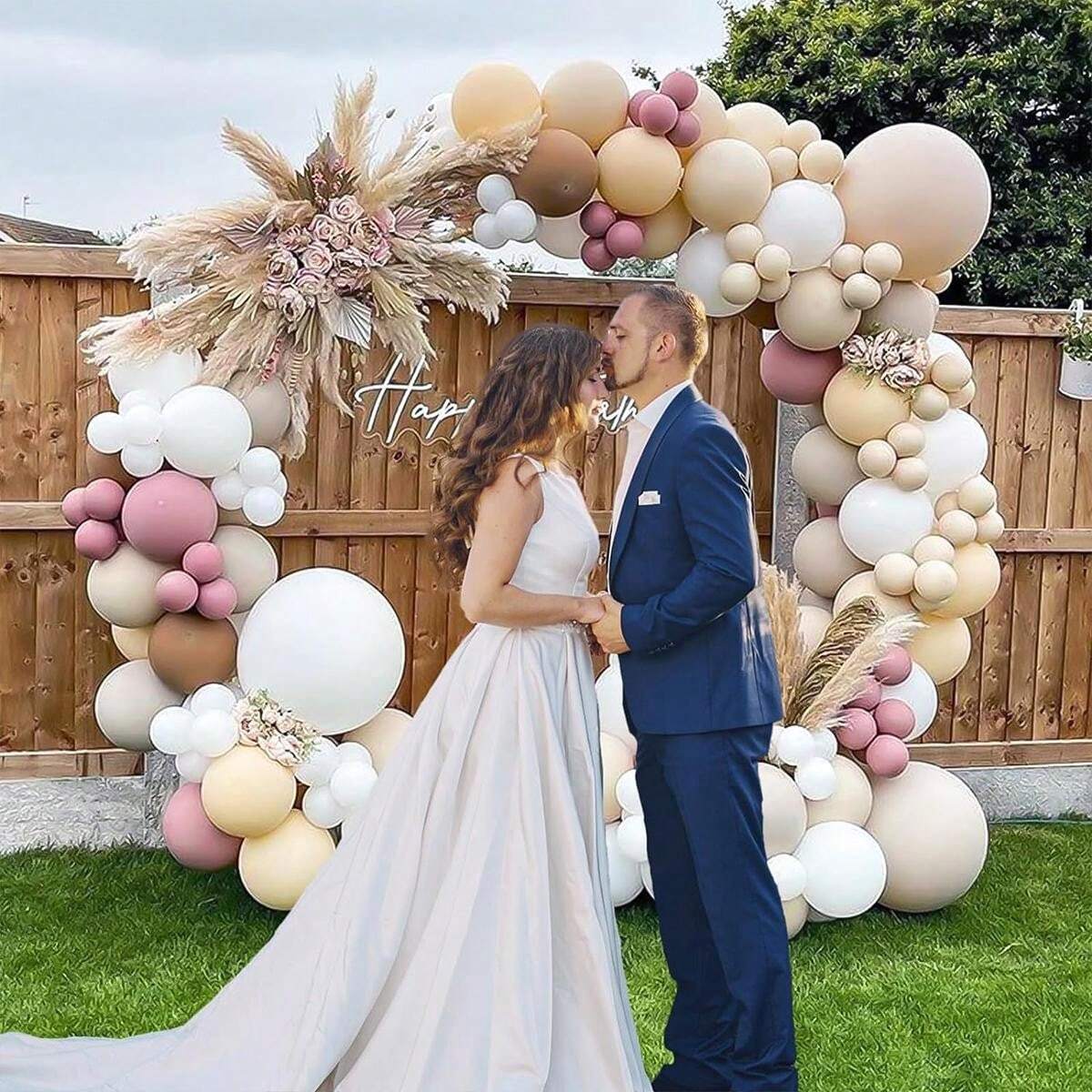 Round Backdrop Stand 6.7ft Aluminum Balloon Arch Kit Gold Circular ...