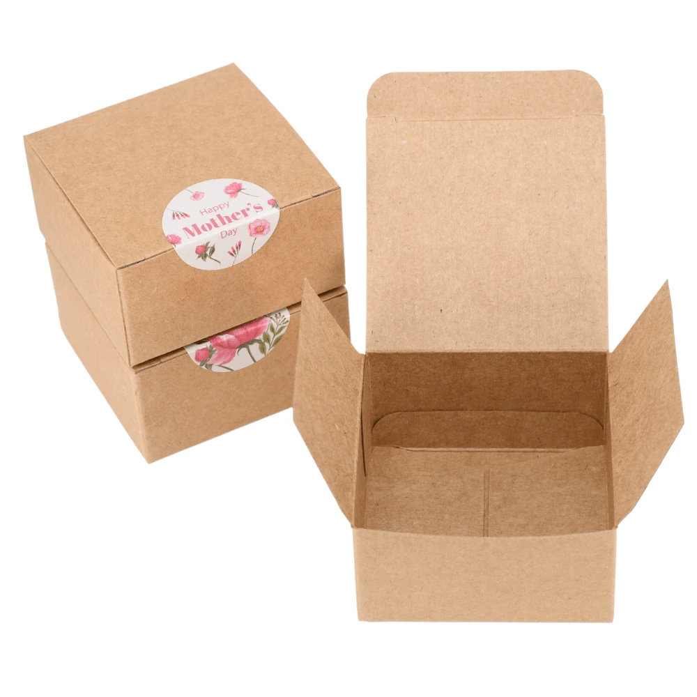 Gift Boxes 10 Pack Kraft 400grams Packing Cartons 3.15*3.15*1.77inch ...