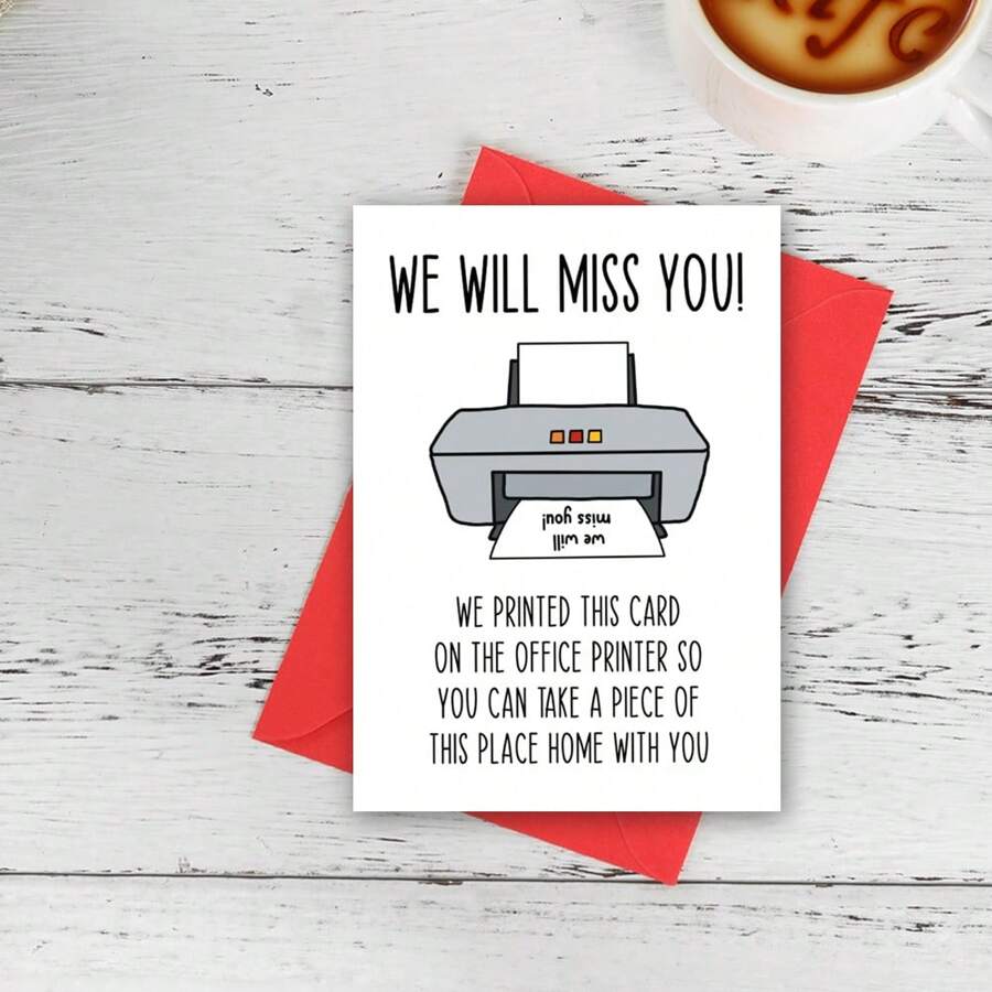 Farewell Card For Colleague Or Boss, Funny Farewell Gift, Greeting Card ...