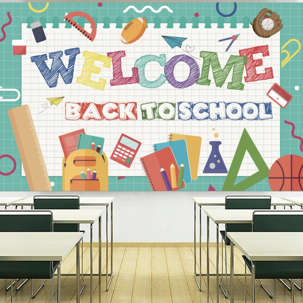1 Pc Welcome Back To Classroom Banner 59x35inch - First Day Of ...