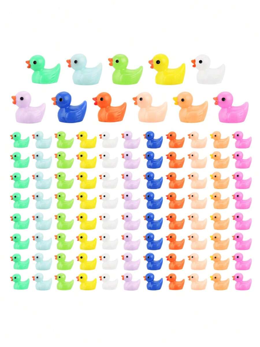 50/100 Pcs Mini Ducks Tiny Duck Figurines Bulk For Garden Micro ...