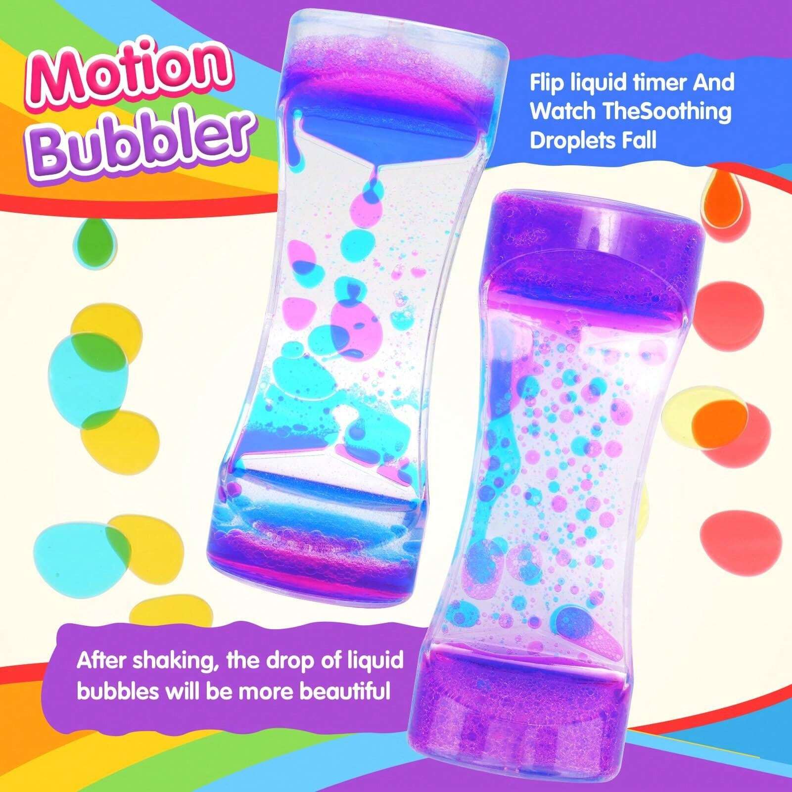 1 pièce Super Z Outlet Liquid Motion Bubbler Jouet Sensoriel pour jouer ...