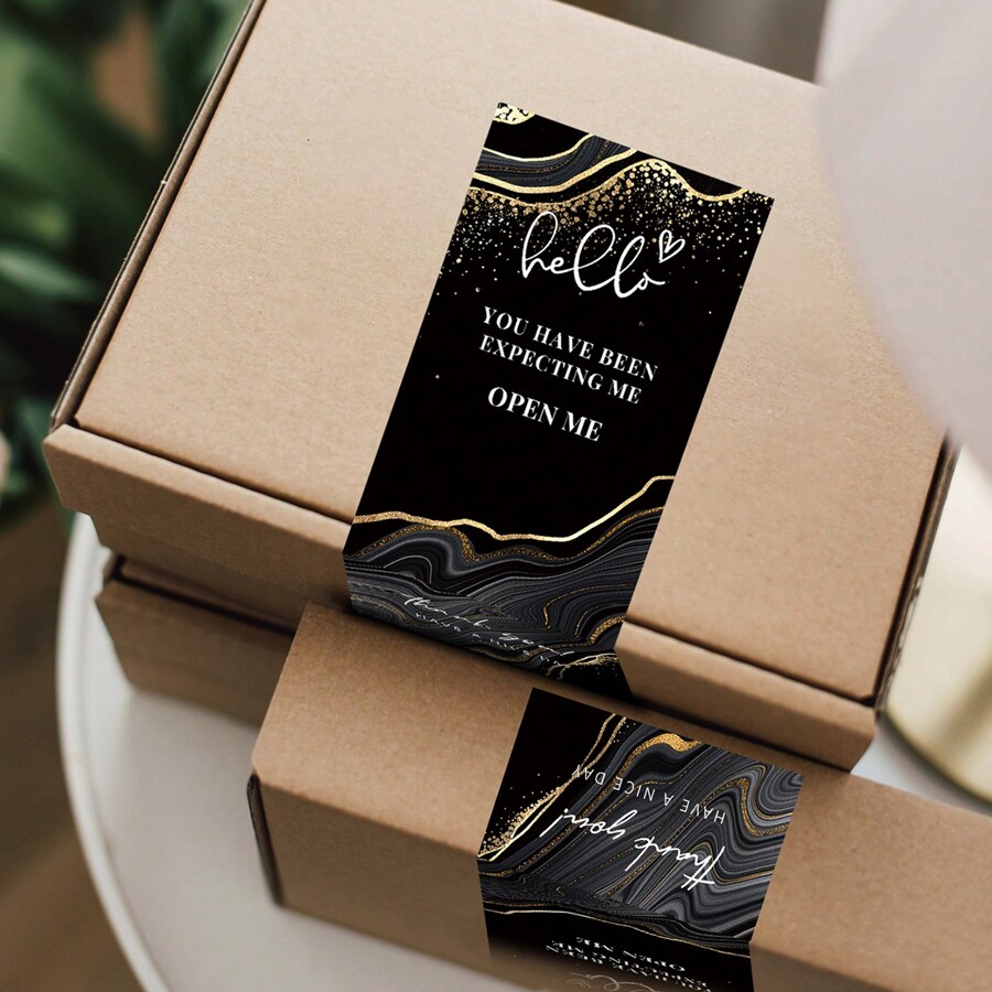 50 Sheets/Pack, Self-Adhesive Box Seal Labels For Decorative Packaging ...