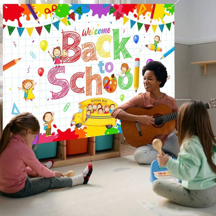 1 Pc Welcome Back To Classroom Banner 59x35inch - First Day Of ...