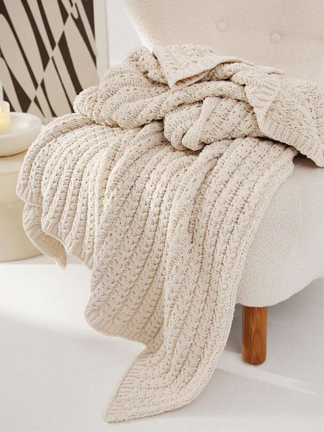 Chenille Ultra Soft Knitted Blanket Bohemian Style Sofa Bed Throw ...