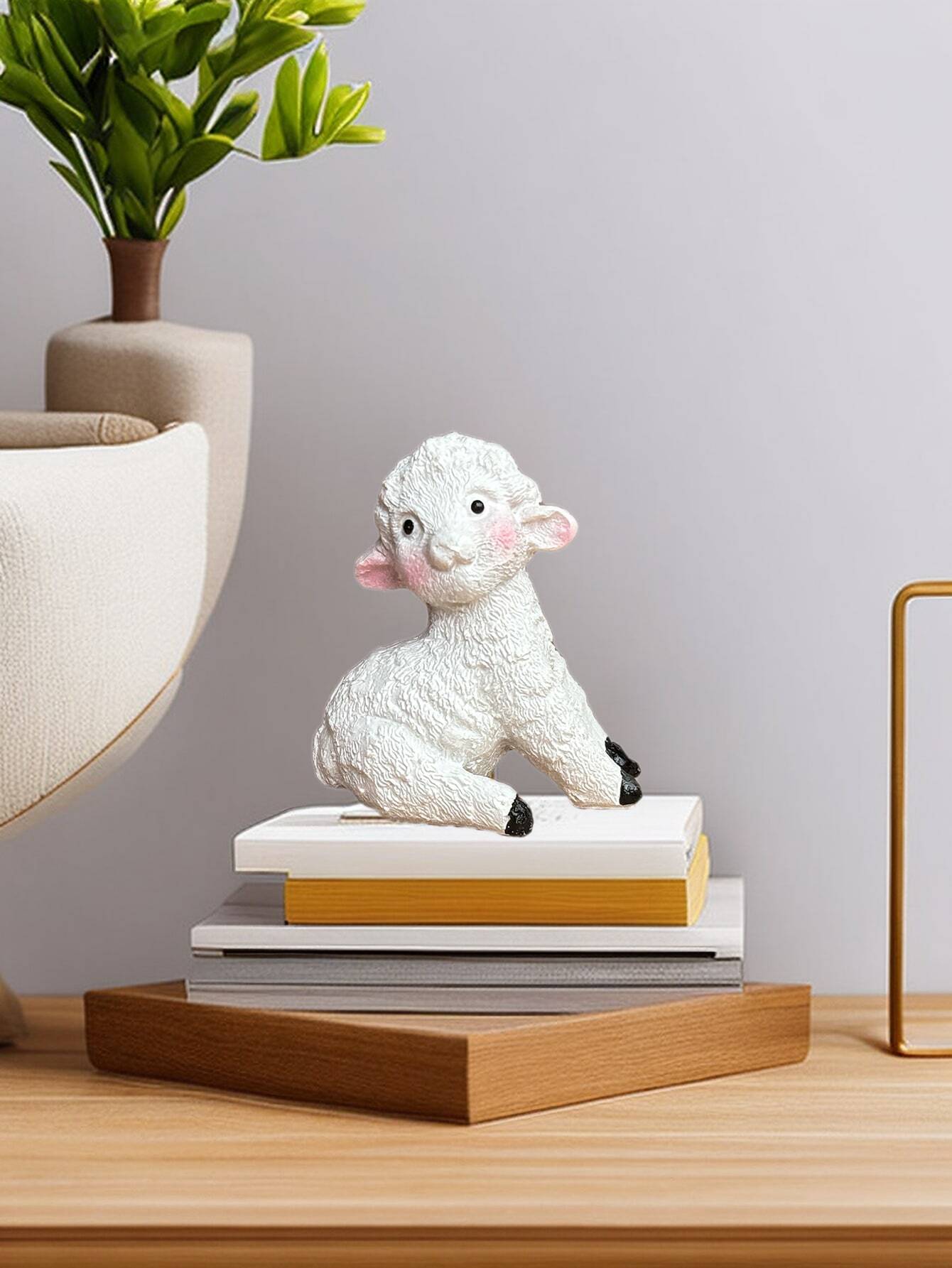 4/1 Pieces Of Cute Resin Lamb Table Decoration For Al-Fitr & Al-Adha ...