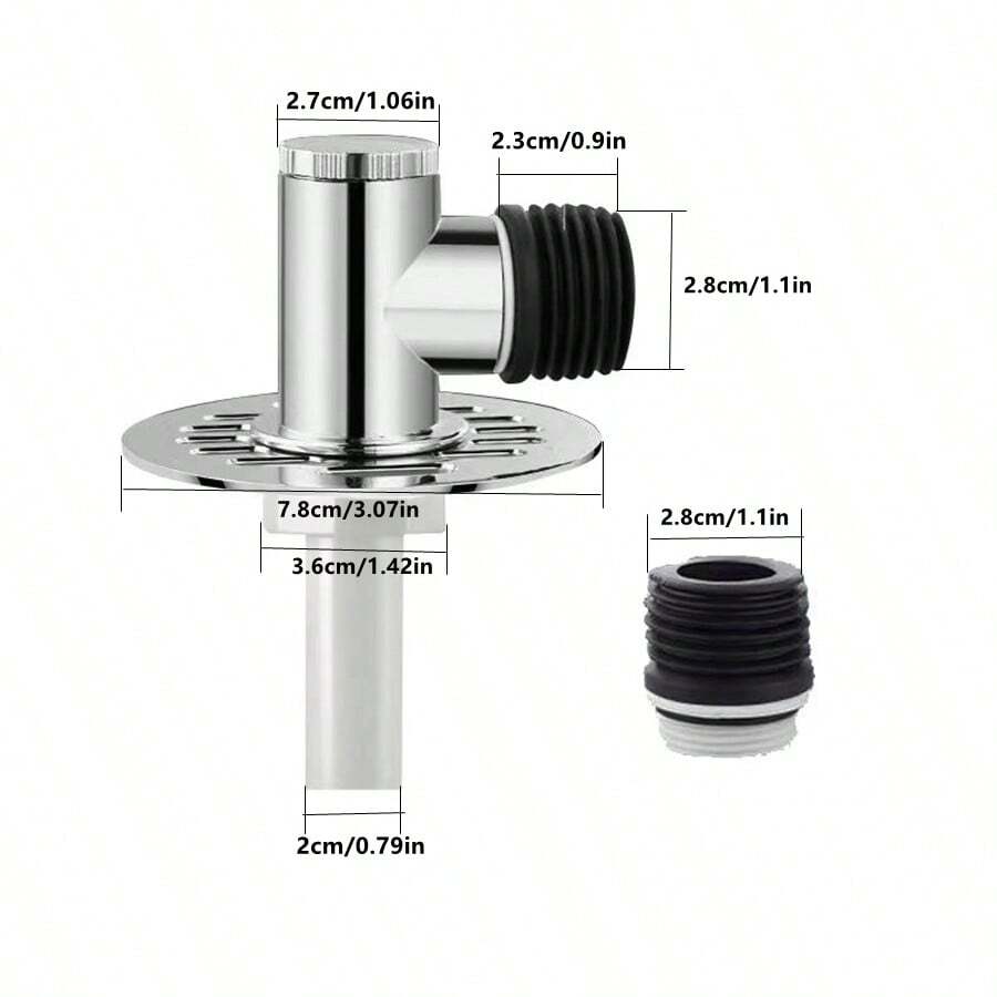 Universal Washing Machine Drain Hose Connector With Floor Drain, Double ...