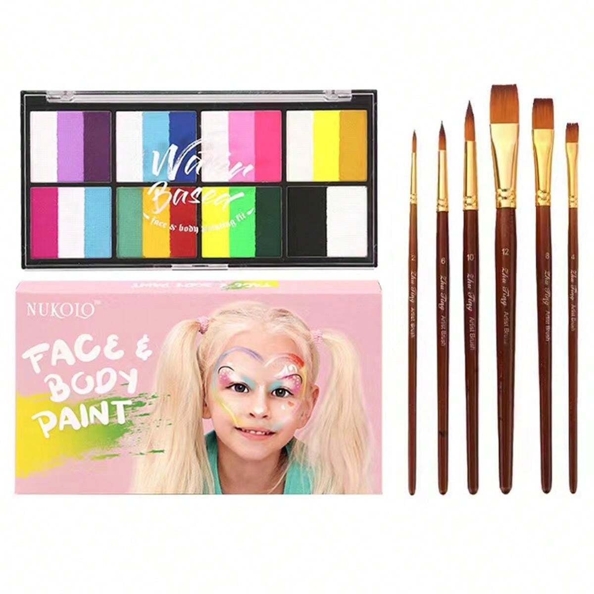 New Arrival 8-Color Tri-Color Paint Body Painting Makeup Set For ...