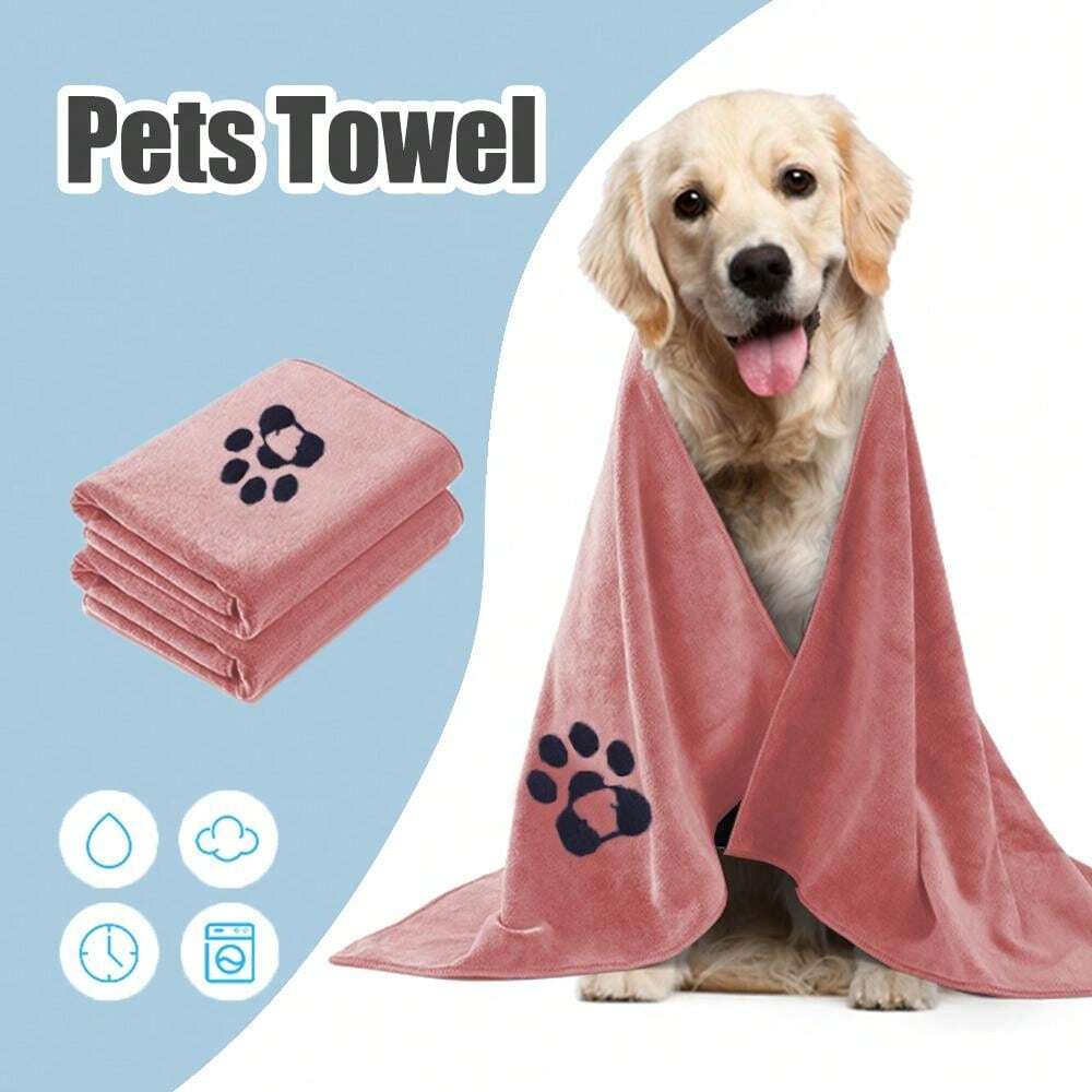 Microfiber Pet Towels Dog Towel Super Absorbent Pet Bath Towel For All ...