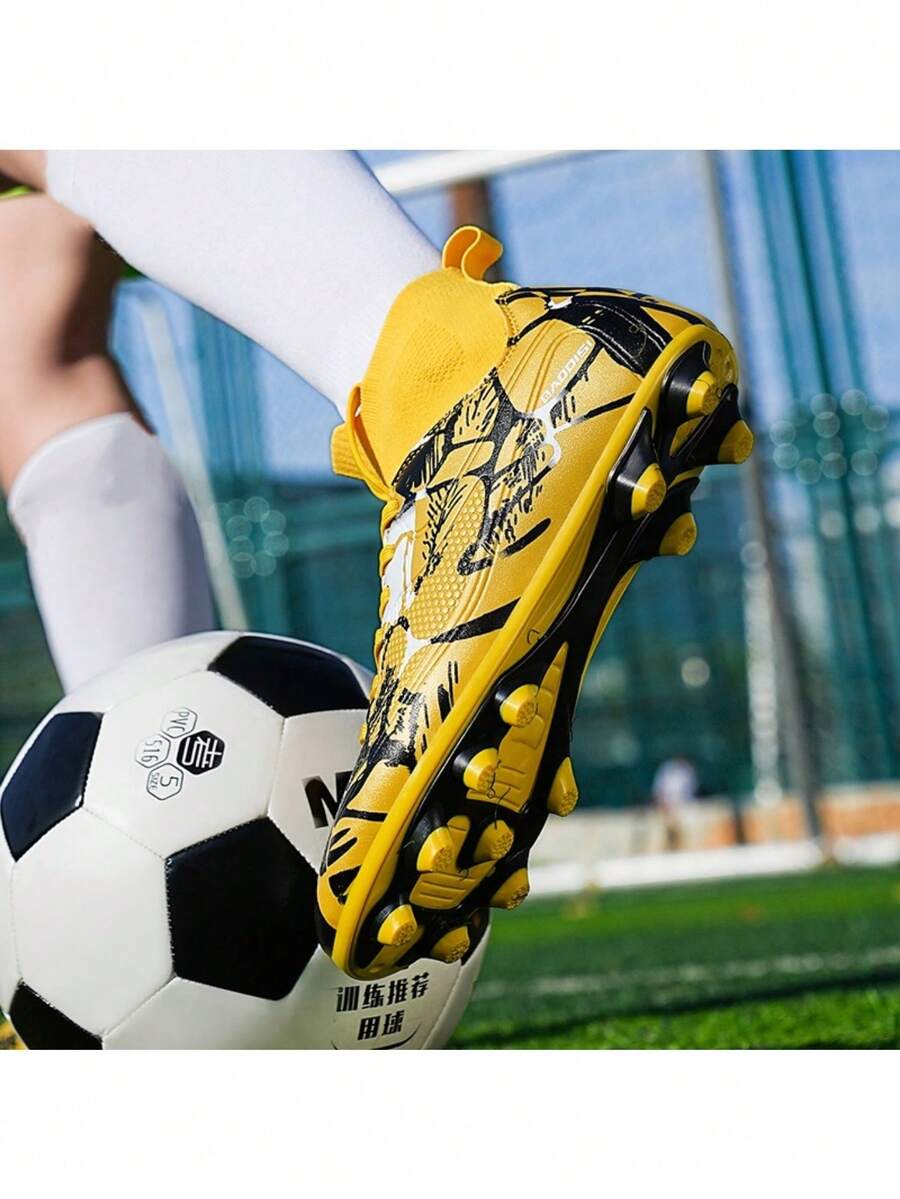 2024 New Arrival Children Junior And Senior High-Top Soccer Shoes With ...