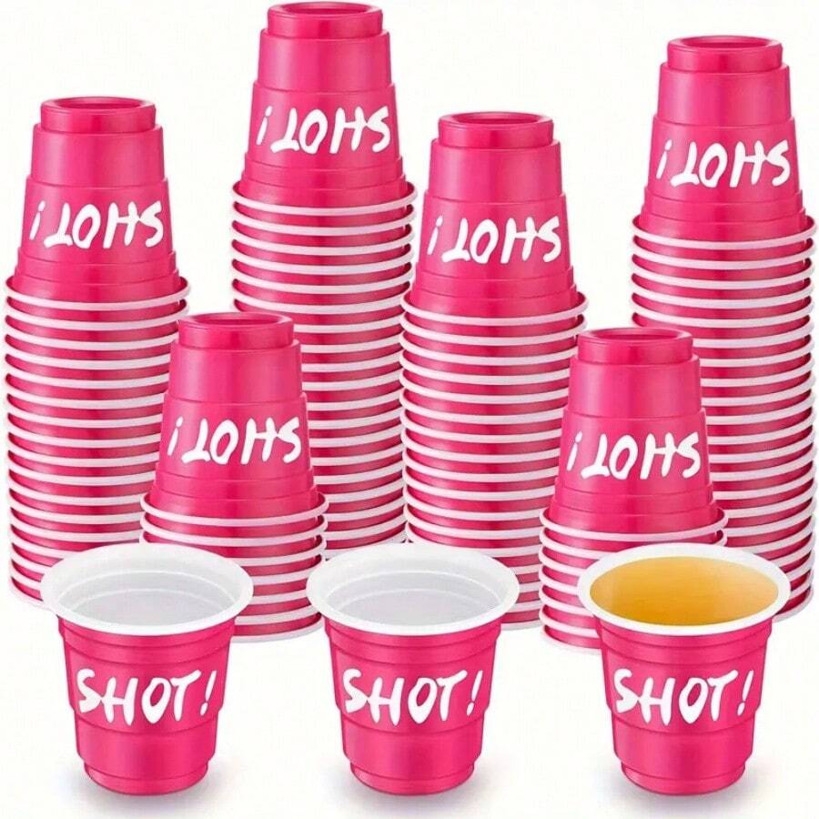 2oz Plastic Cup, Mini Cup With English Letters, Plastic Cup For Wedding ...