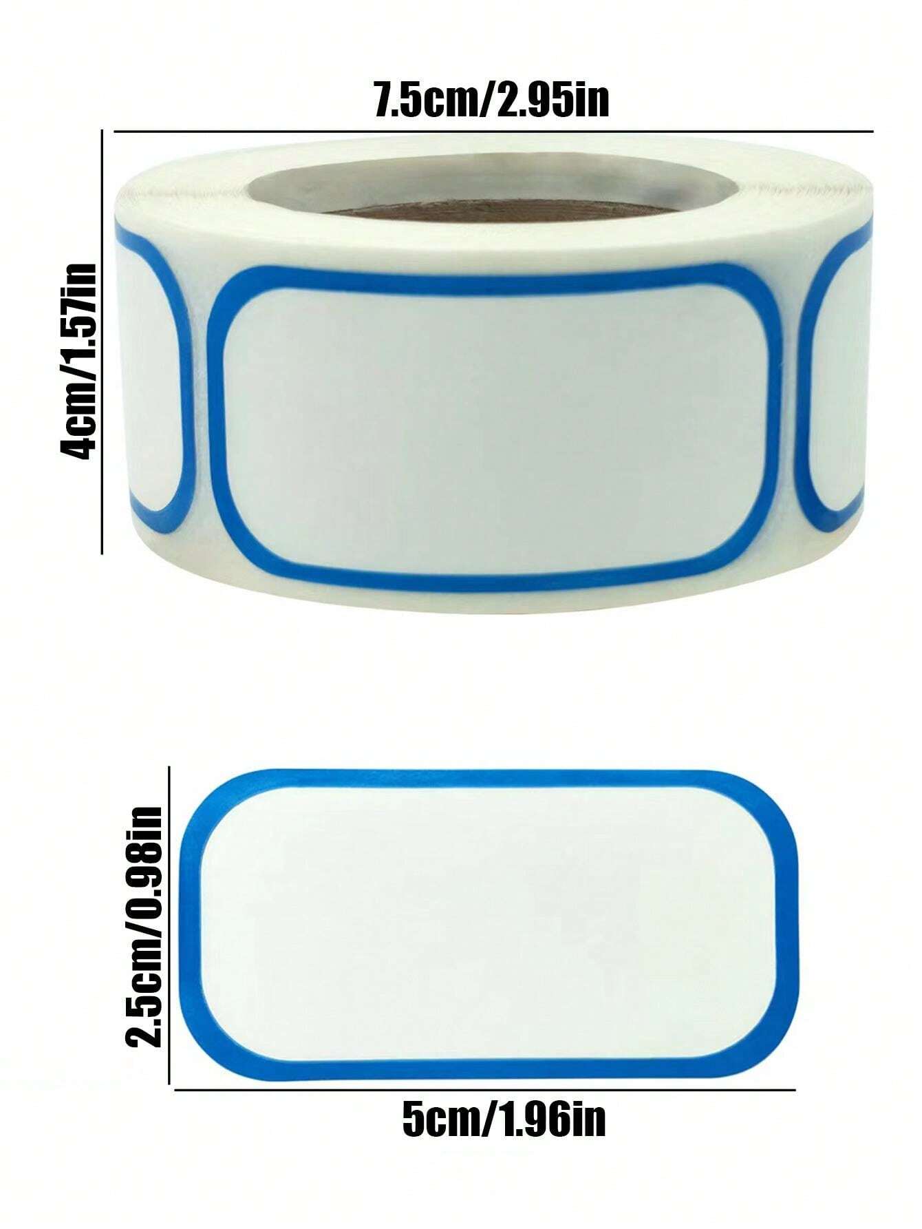 Blue Blank Sticker Labels Roll, Handwriting Stickers For Classification ...